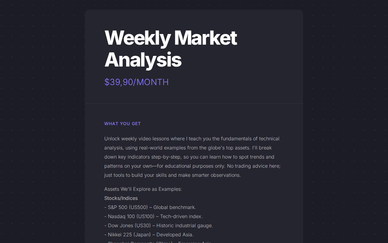Weekly Market Analysis